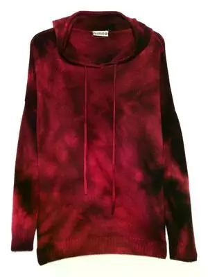 A.N.G.E.L.O. VINTAGE CULT Hooded Tie-dye Sweater - Red