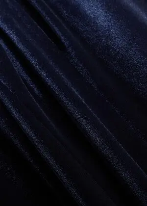 Talbot Runhof Off-the-shoulder Velvet Gown