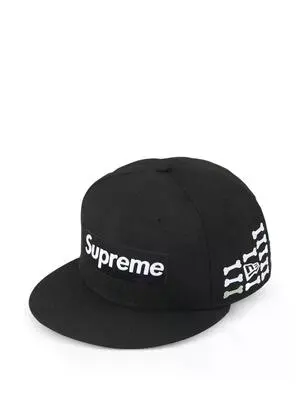 Supreme 59fifty Bone-patch Baseball Cap - Black