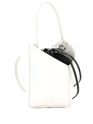 Givenchy Cut Out Leather Mini Bucket Bag - Neutrals