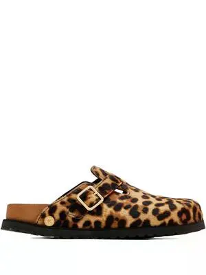 BIRKENSTOCK Boston Leopard-print Sandals