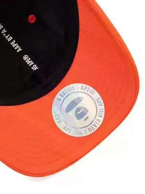 AAPE BY *A BATHING APE Moonface Embroidered Baseball Cap
