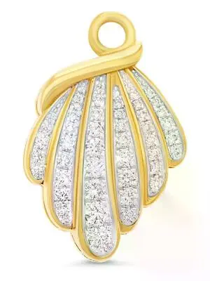 Sara Weinstock 18k Yellow Papua Sea-shell Diamond Charm - Gold
