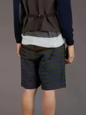 Sacai Striped Shorts