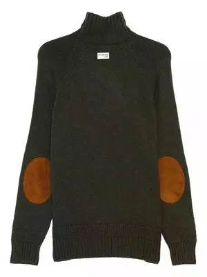 FAY Half-zip Sweater With Elbow Patches