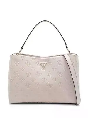 Guess Tisha Monogrammed Tote Bag - Neutrals