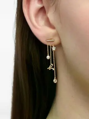 AGNÈS B. Christmas Canopy Starlight Dangle Earrings - Gold