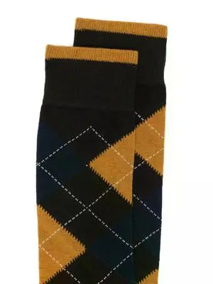 IN THE BOX Argyle Ribbed Socks