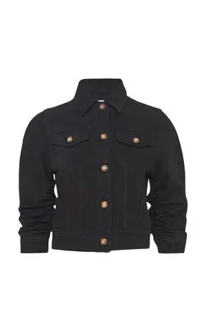Women's Black Cotton Jackets