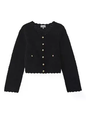 Ganni Scalloped Cardigans For Women