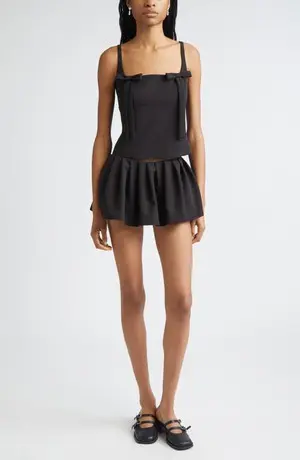 Sandy Liang Theo Pleated Miniskirt
