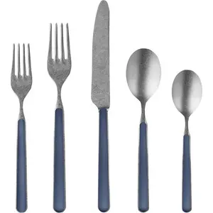 MEPRA Fantasia Pewter Flatware Set20 Pieces - Cobalt