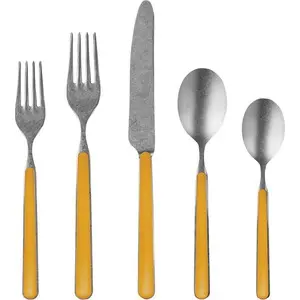 MEPRA Fantasia Pewter Flatware Set20 Pieces - Mustard