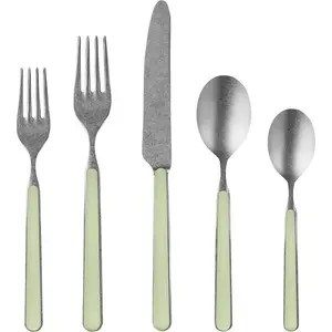 MEPRA Fantasia Pewter Flatware Set20 Pieces - Sage