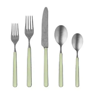 MEPRA Fantasia Pewter Flatware Set5 Pieces Sage