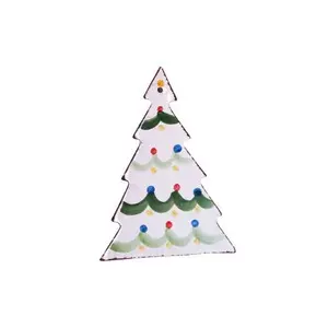 LA GABBIANELLA Christmas Tree Trivet - White