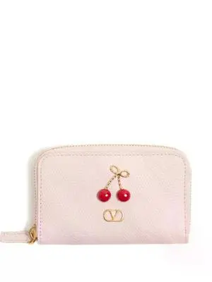 Valentino Garavani Cherryfic Zip Wallet - Pink