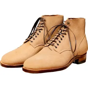 FORTELA Viberg For Cordovan Leather Navvy Boots - Natural