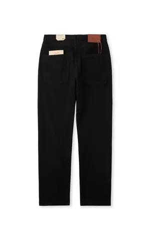 FORTELA 965 John Japan Selvedge 12.4oz 5-pocket Regular Fit Jeans - Black