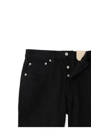 FORTELA 965 John Japan Selvedge 12.4oz 5-pocket Regular Fit Jeans - Black