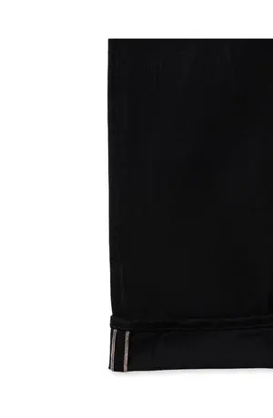 FORTELA 965 John Japan Selvedge 12.4oz 5-pocket Regular Fit Jeans - Black