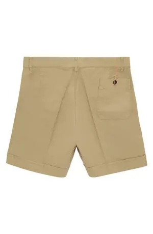 FORTELA Haute Twill Cotton Shorts - Beige