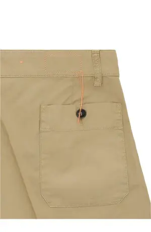 FORTELA Haute Twill Cotton Shorts - Beige