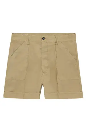 FORTELA Haute Twill Cotton Shorts - Beige