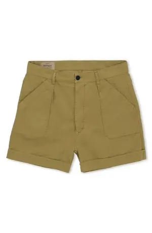 FORTELA Haute Twill Cotton Shorts - Rust