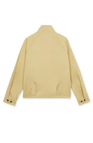 FORTELA Carol Cotton Poplin Zip-up Jacket - Khaki