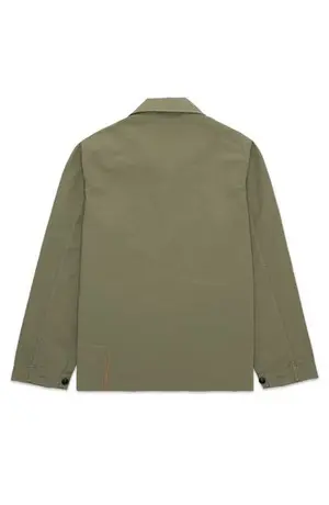 FORTELA Solomon Twill Cotton Overshirt - Sage