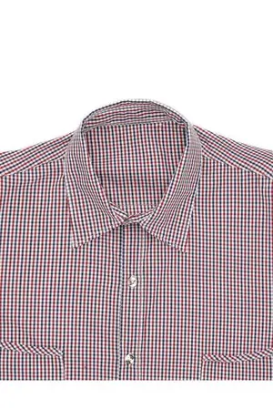 FORTELA Liam Cotton Chest Pocket Shirt - Red
