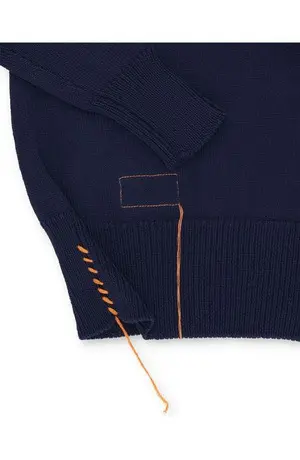 FORTELA Noah Cotton Crewneck Sweater - Blue