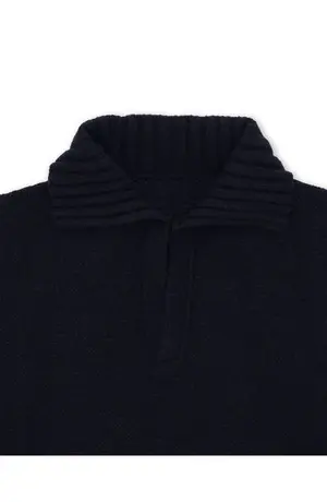 FORTELA Cornell V-neck Wool Sweater - Navy
