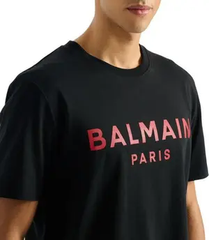 Balmain T-shirt With Paris Print - Multicolor