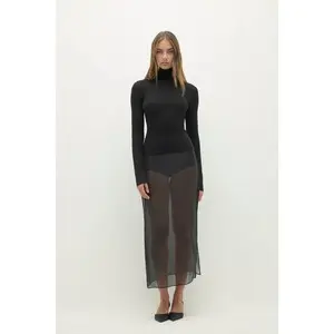 Naked Cashmere Fitted Cashmere Turtleneck - Black