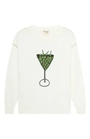 ELLSWORTH + IVEY Riley Crewneck Sweater - Ivory