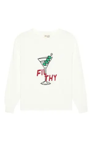 ELLSWORTH + IVEY Riley Crewneck Sweater - Ivory