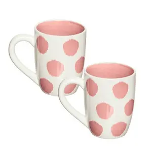 CAROL & FRANK Hibiscus Dot Mug - Pink