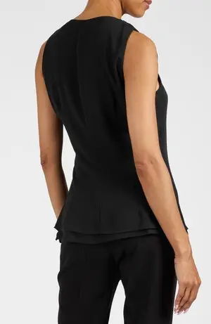 Santorelli Tyra Sleeveless Top - Black