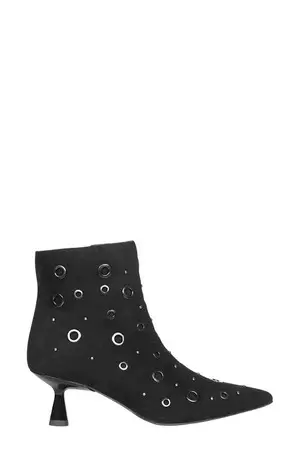 SAINT G Uru Pointed Toe Bootie - Black Suede
