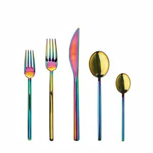 MEPRA Due Flatware Set5 Pieces Rainbow