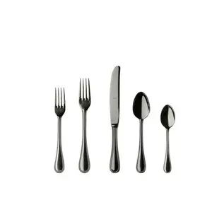 MEPRA Perla Flatware Set5 Pieces - Black Gold