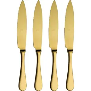 MEPRA Steak Knife Set4 Pieces - Ice Gold