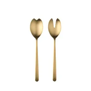 MEPRA Linea Salad Serving Set2 Pieces - Ice Gold