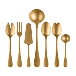MEPRA Vintage Serving Set7 Pieces - Gold