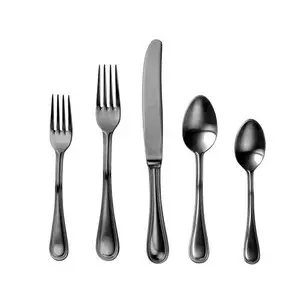 MEPRA Perla Flatware Set5 Pieces - Ice Black Gold