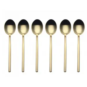MEPRA Due Coffee Spoon Set6 Pieces - Ice Gold
