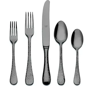 MEPRA Epoque Flatware Set5 Pieces - Black Gold
