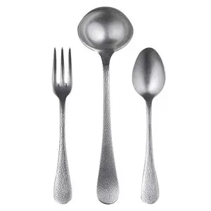 MEPRA Epoque Serving Set3 Pieces - Pewter Silver